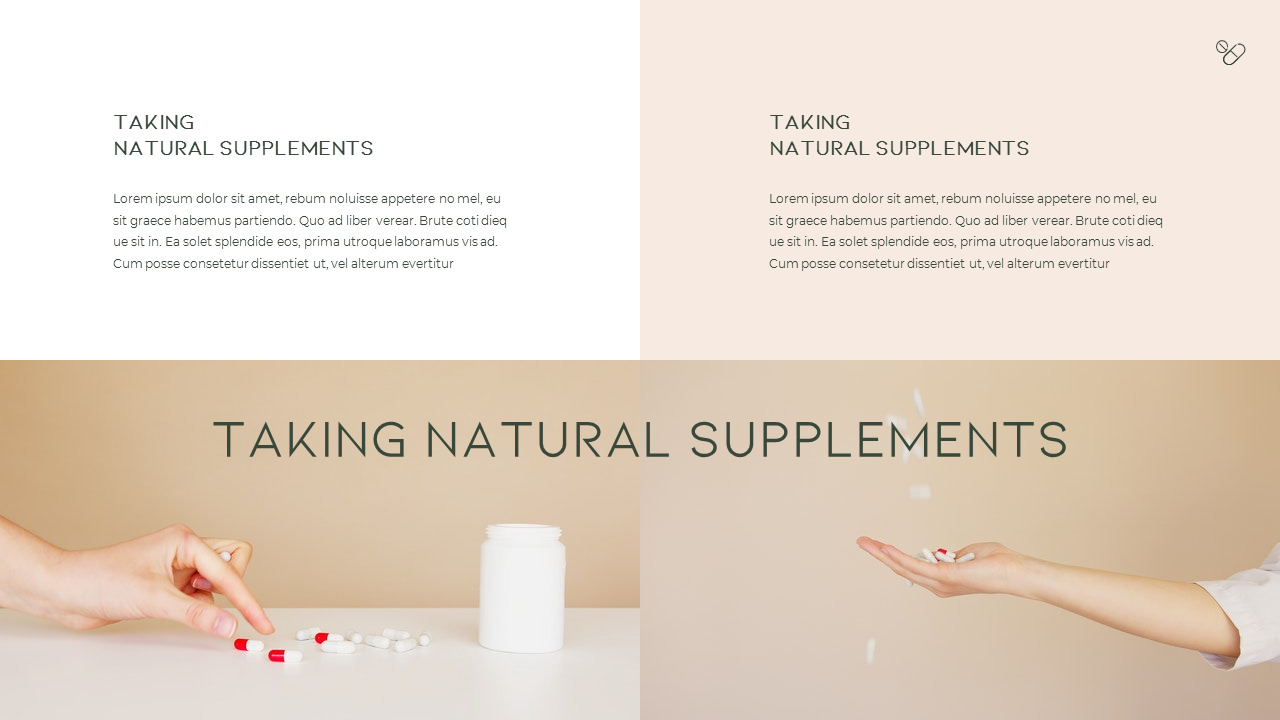 Nutritional Supplements Templates Design|Lifestyle|PPT
