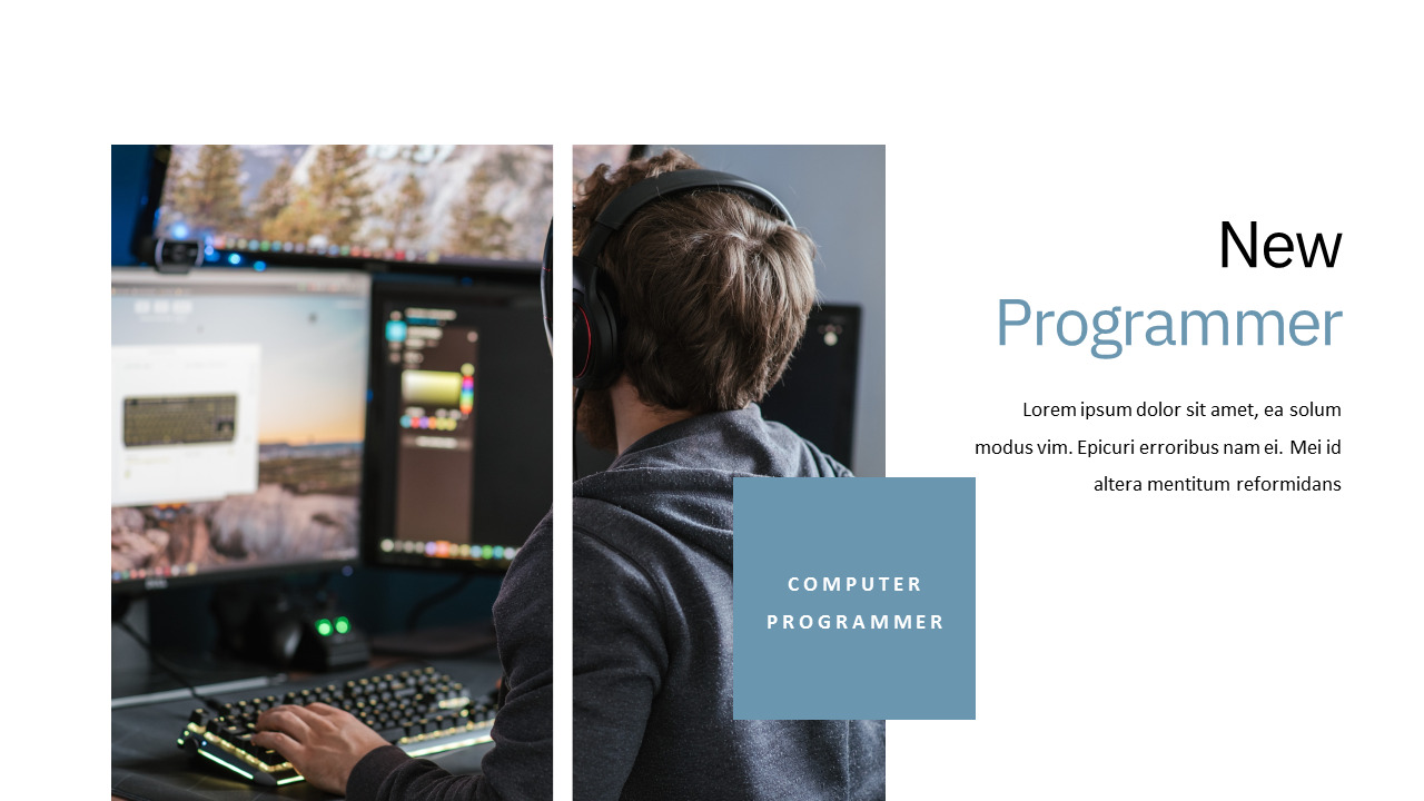 programmer Google Presentation Slides|IT/Commerce