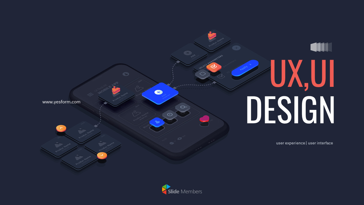 UX / UI Design Google Slides mac