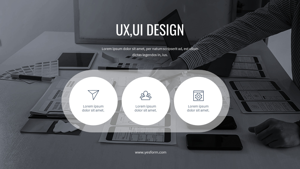 UX / UI Design Google Slides mac