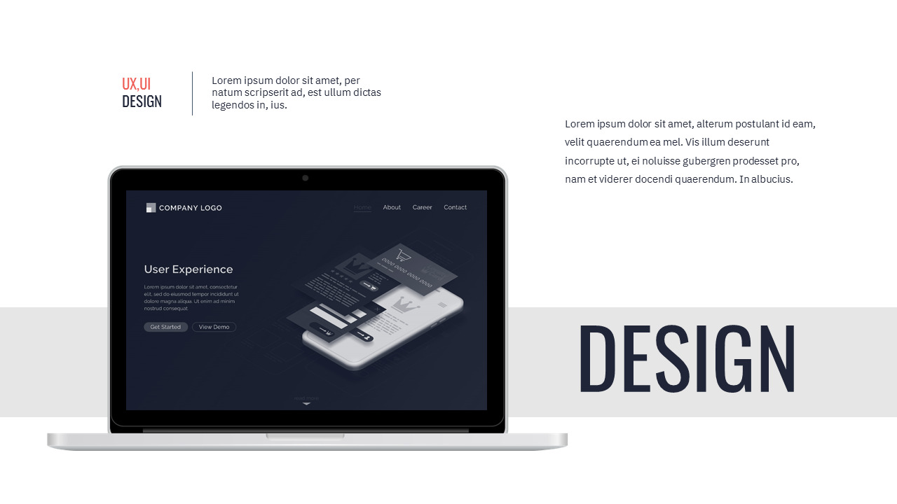 UX / UI Design Google Slides mac