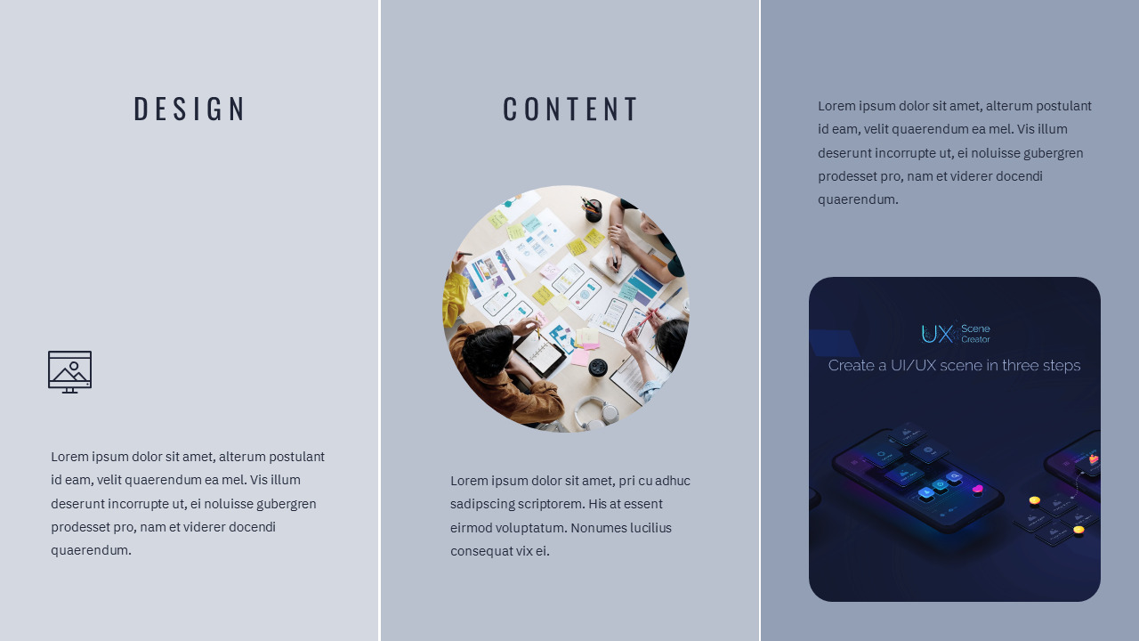 UX / UI Design Google Slides mac
