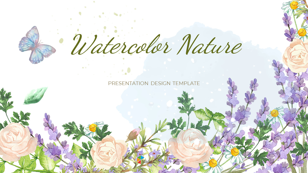 Watercolor Nature Google PPT Templates
