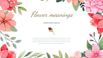 Watercolor Nature Google PPT Templates