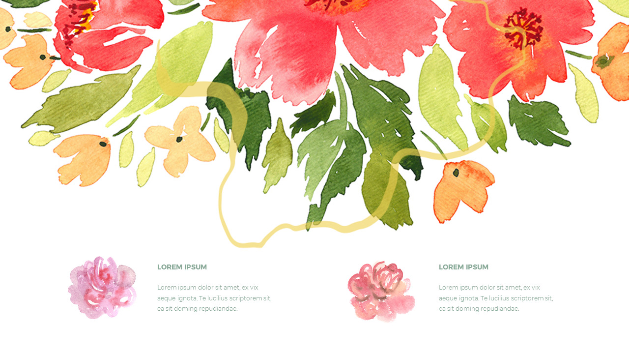 Watercolor Nature Google PPT Templates