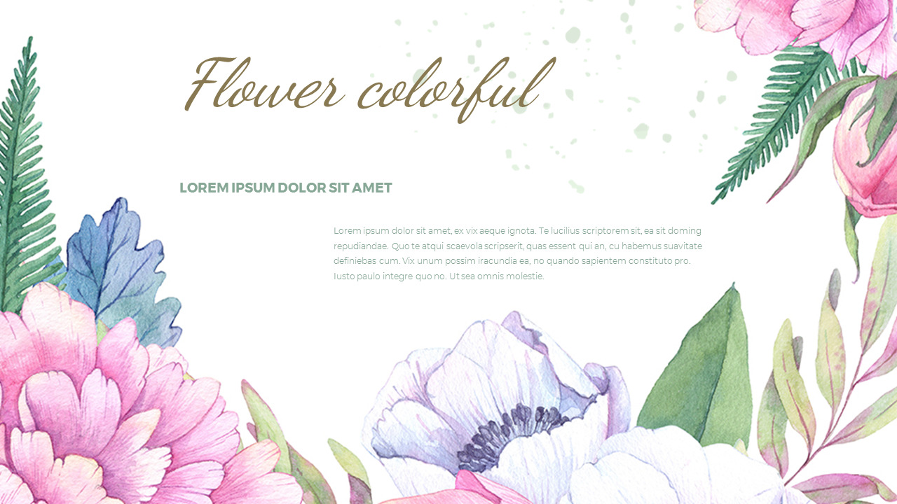 Watercolor Nature Google PPT Templates