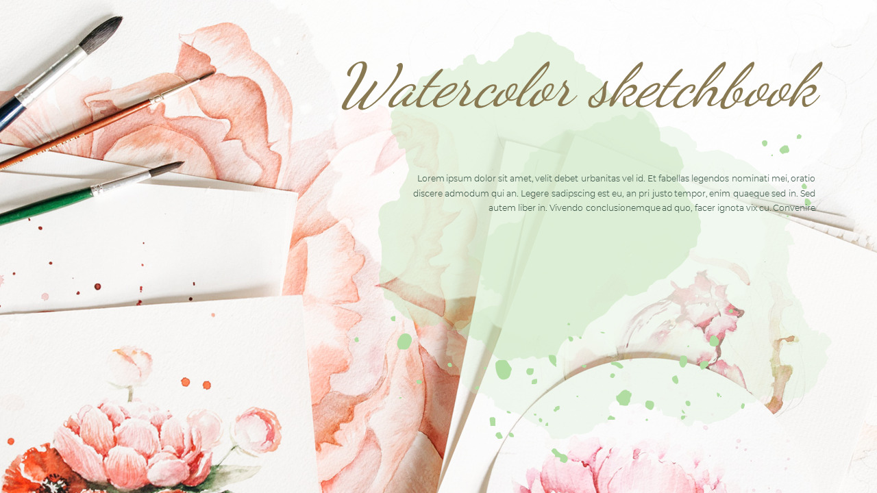 Watercolor Nature Google PPT Templates