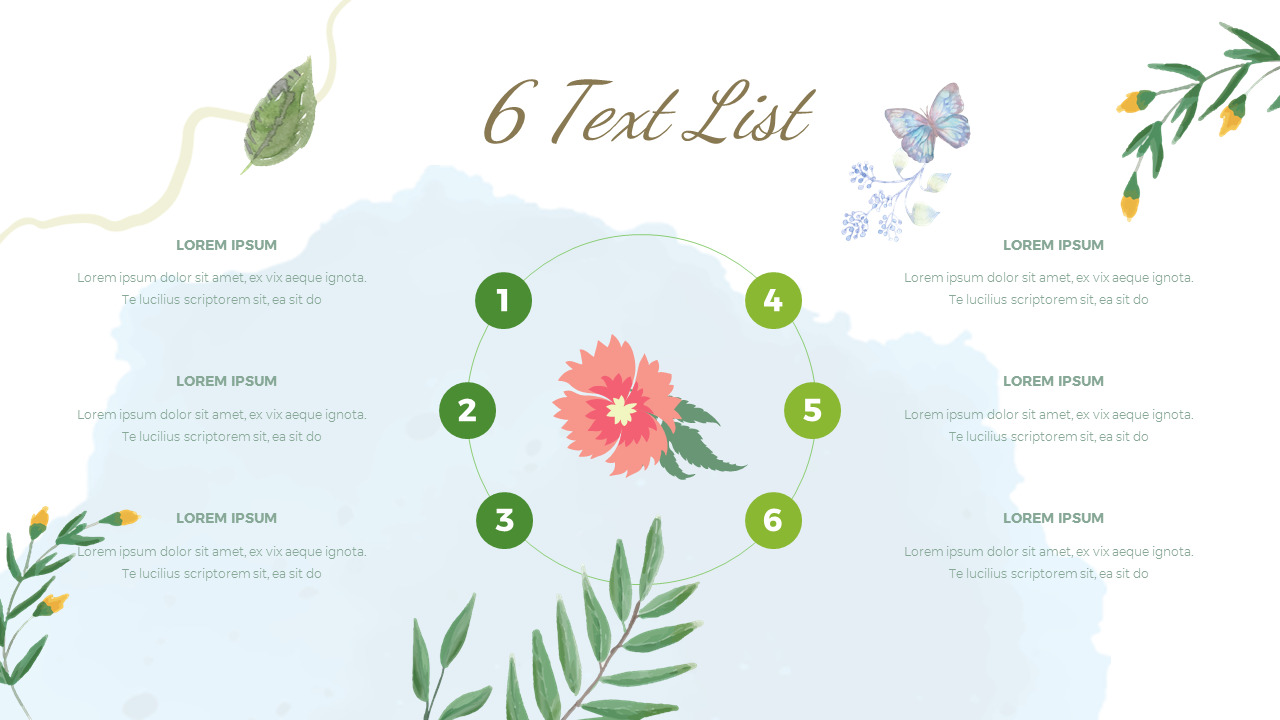 Watercolor Nature Google PPT Templates