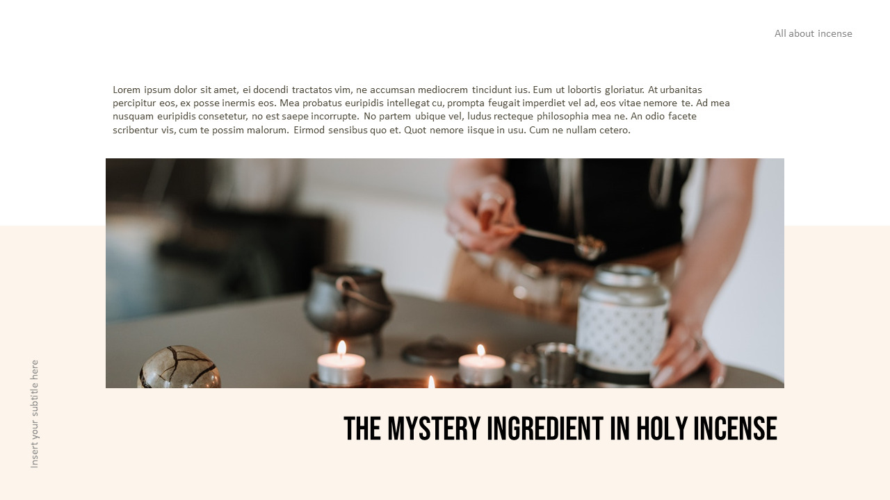 Incense PPT Design|Lifestyle|Templates