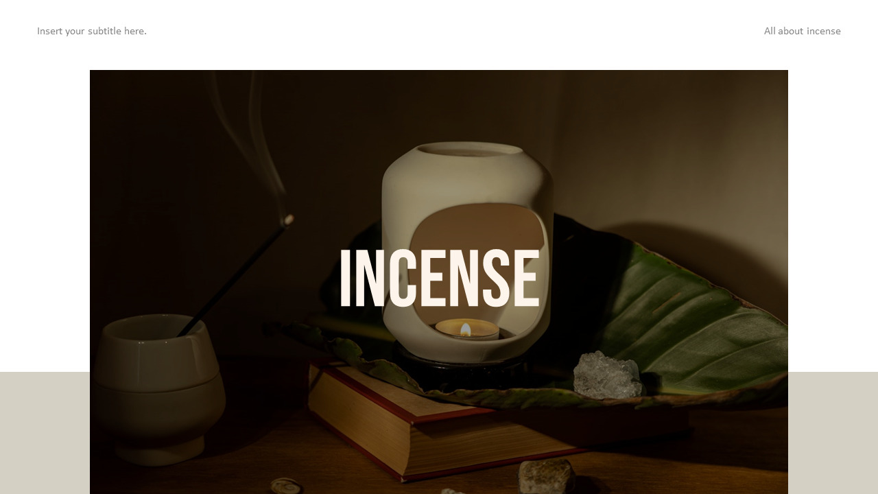 Incense PPT Design|Lifestyle|Templates
