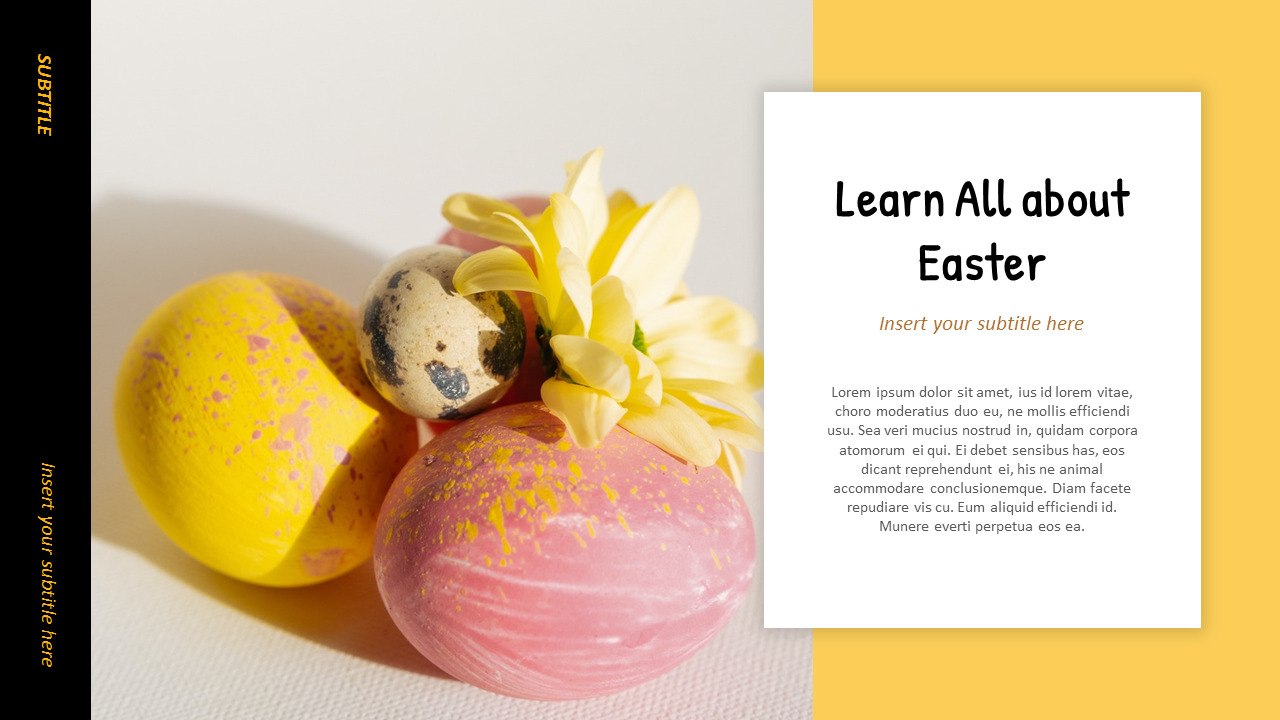 Easter company profile ppt template|Lifestyle|Google Slides