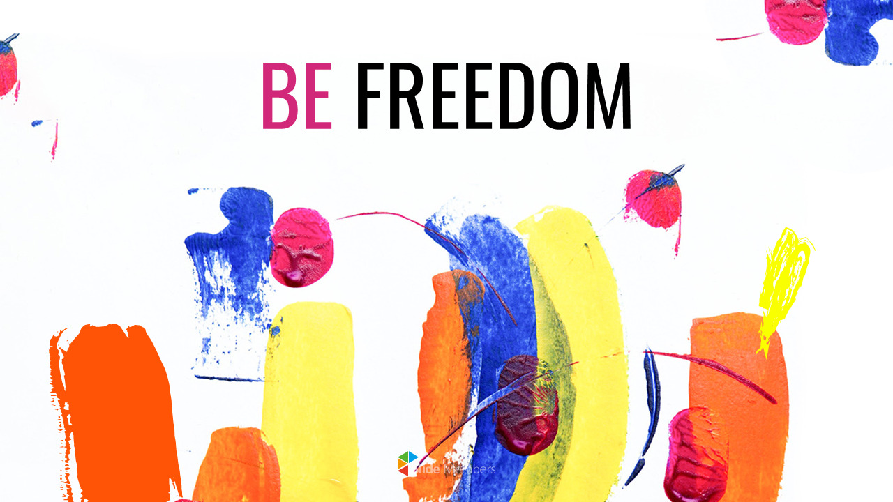 Be Freedom slide template