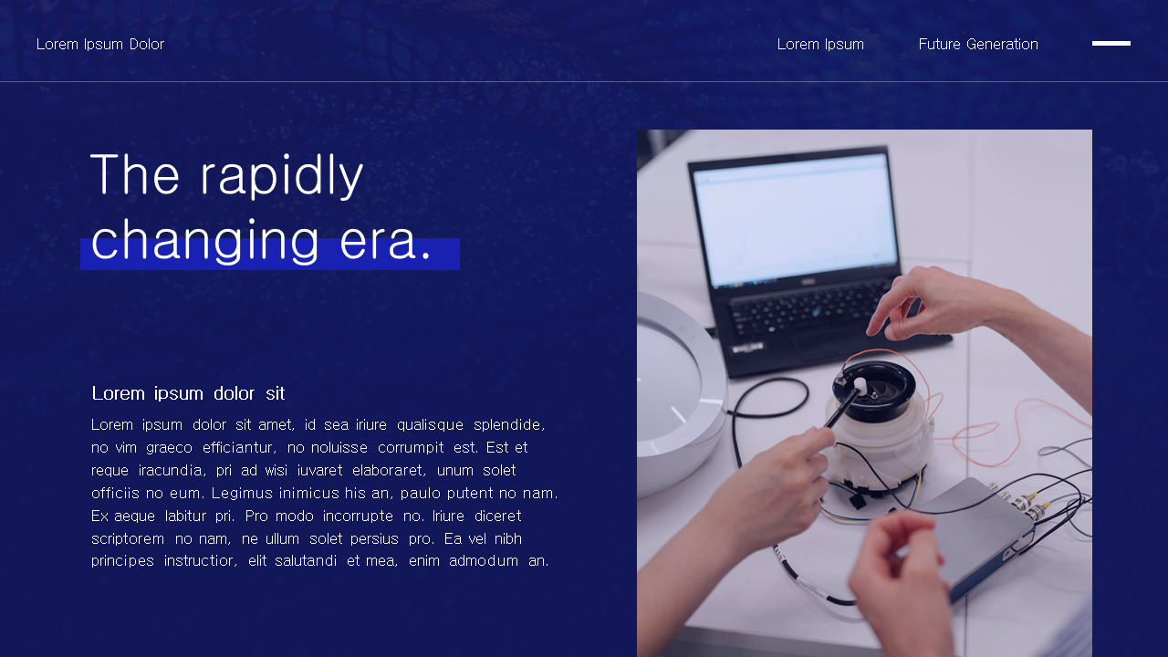 Future Generation slide template