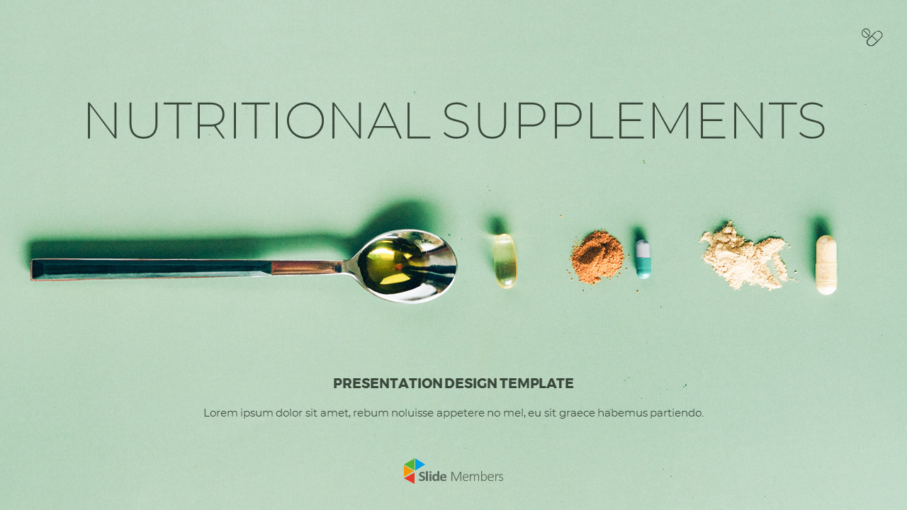Nutritional Supplements Simple Google Presentation|Lifestyle|Slides