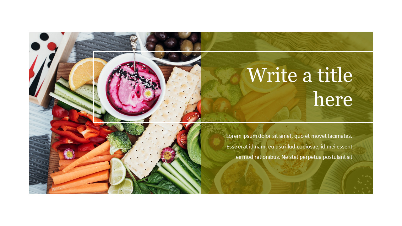 Vegan Food slide template|Lifestyle|Google