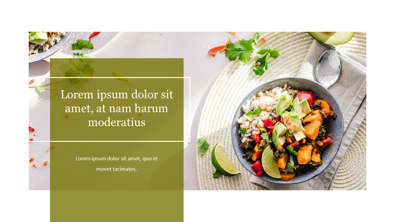 Vegan Food slide template|Lifestyle|Google
