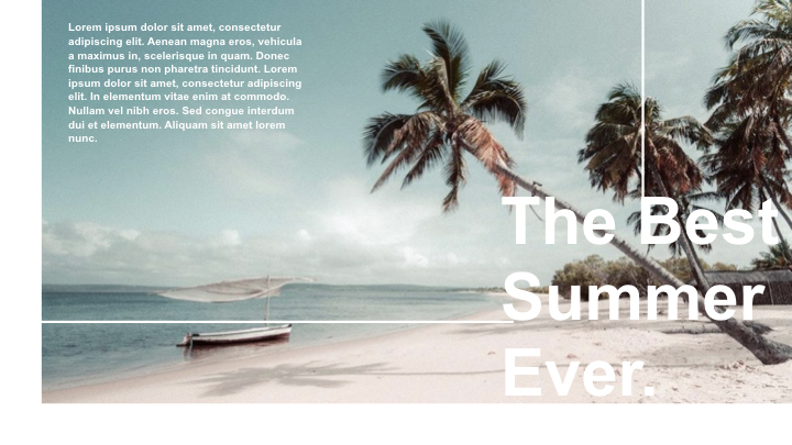 Summer Theme Simple Keynote Template