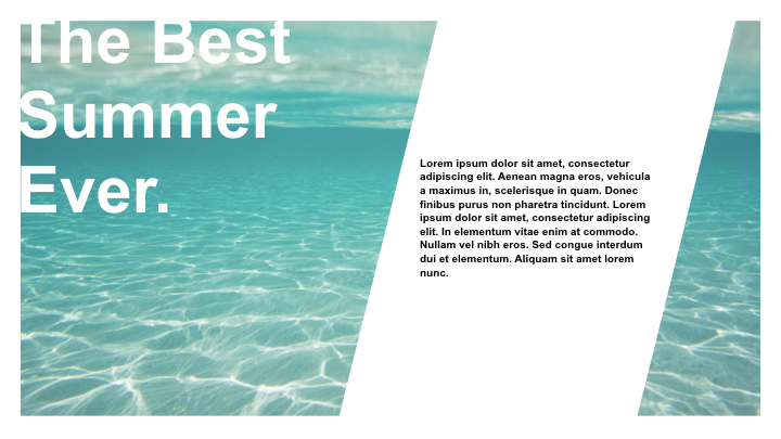 Summer Theme Simple Keynote Template