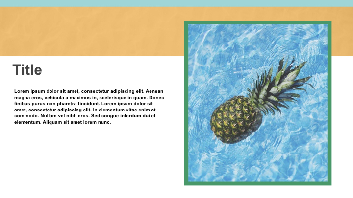 Summer Theme Simple Keynote Template