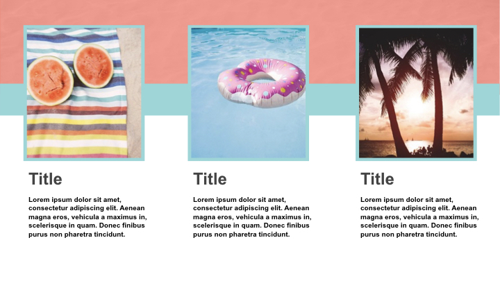 Summer Theme Simple Keynote Template