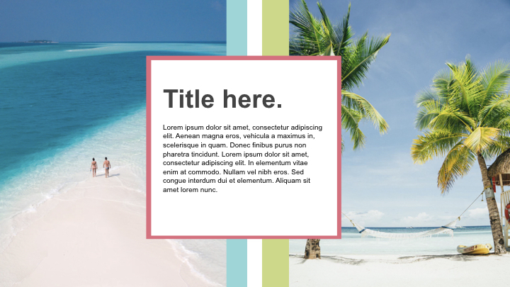 Summer Theme Simple Keynote Template
