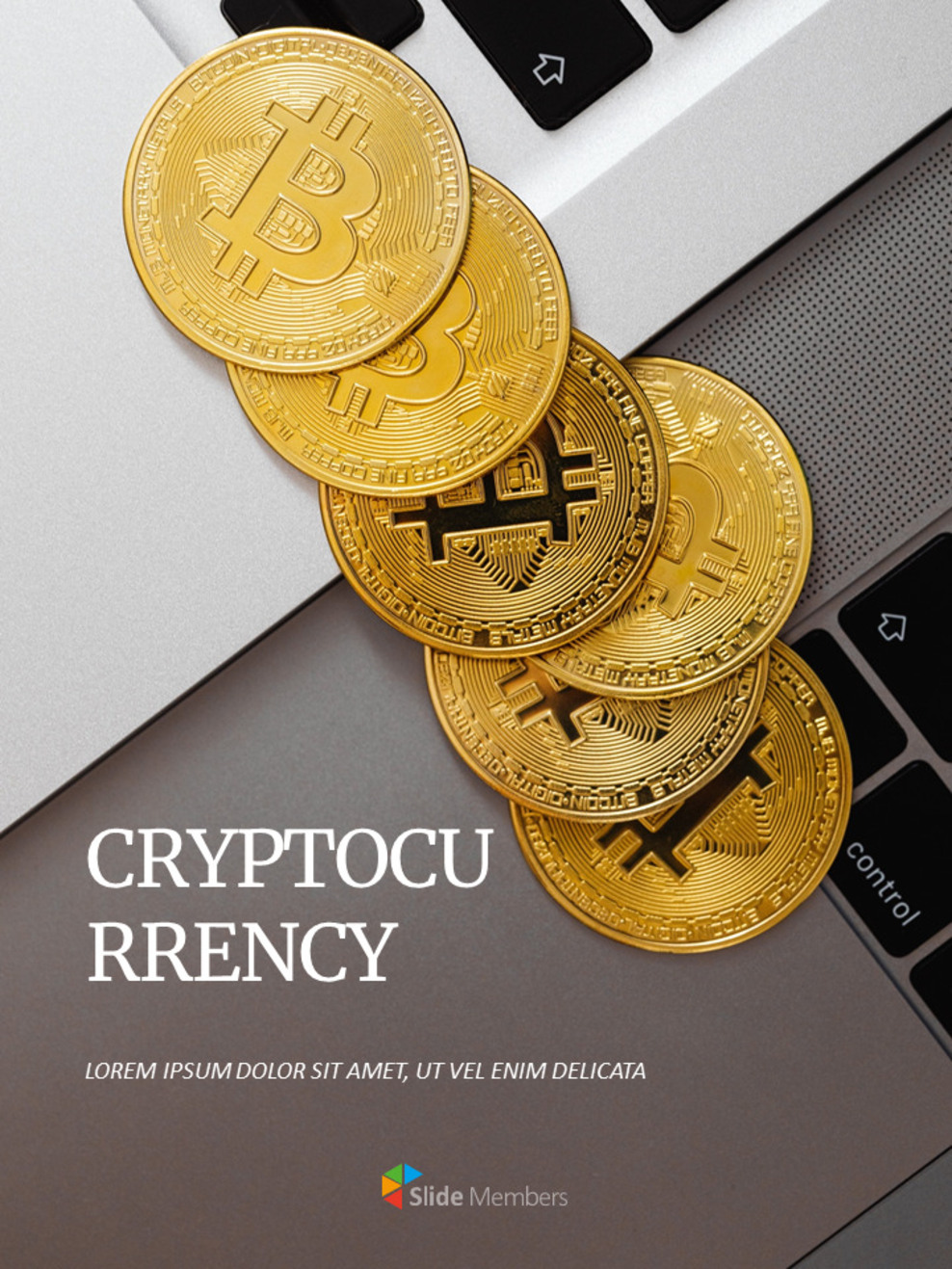 Cryptocurrency slide template