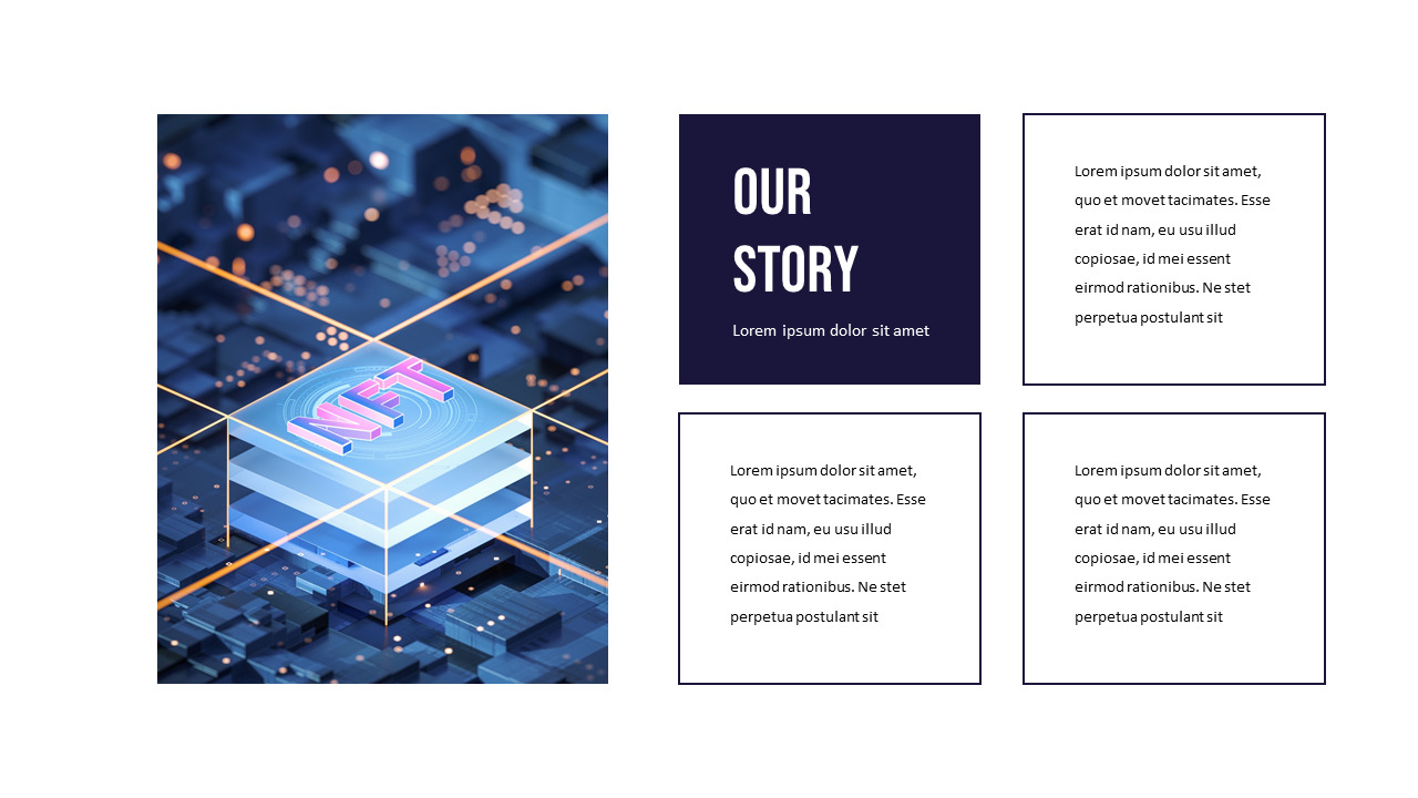 NFT Simple Templates Design|IT/Commerce|PPT