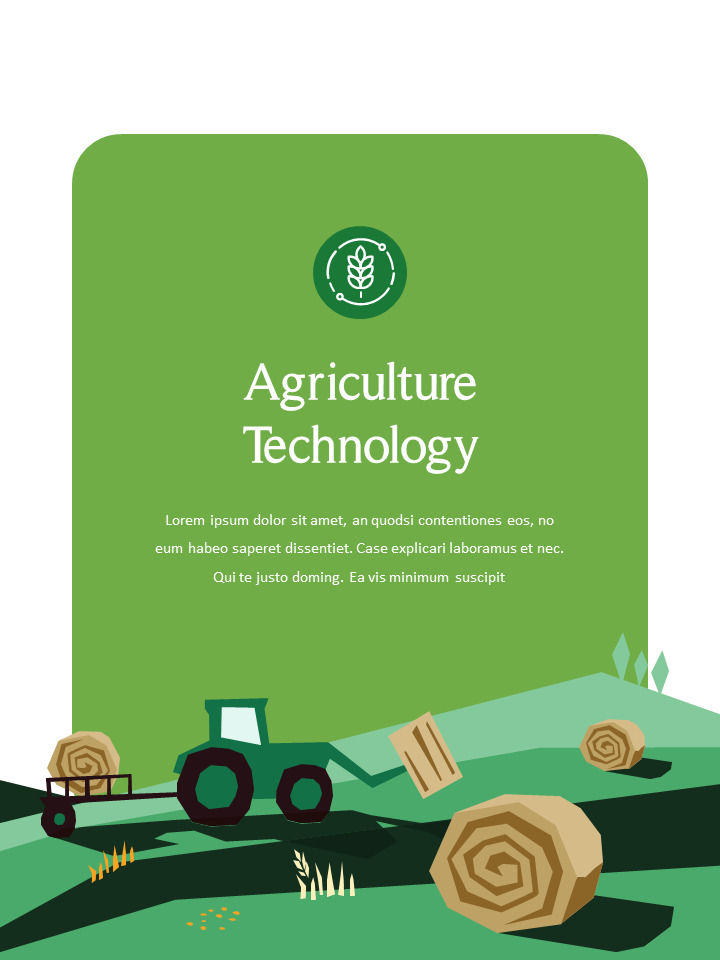 Smart Farming Technology Theme Presentation Templates
