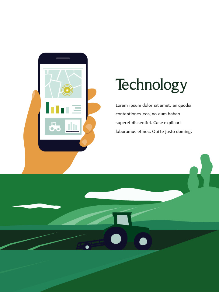 Smart Farming Technology Theme Presentation Templates