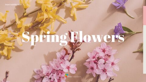 Spring Flower Marketing Presentation PPT|Lifestyle|Templates