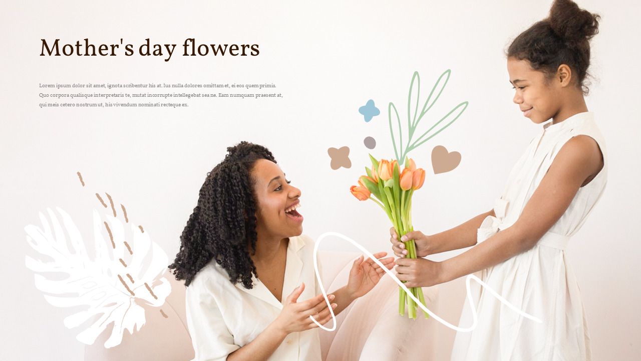 Mother's Day Simple Presentation Google Slides Template