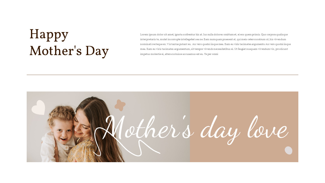 Mother's Day Simple Presentation Google Slides Template