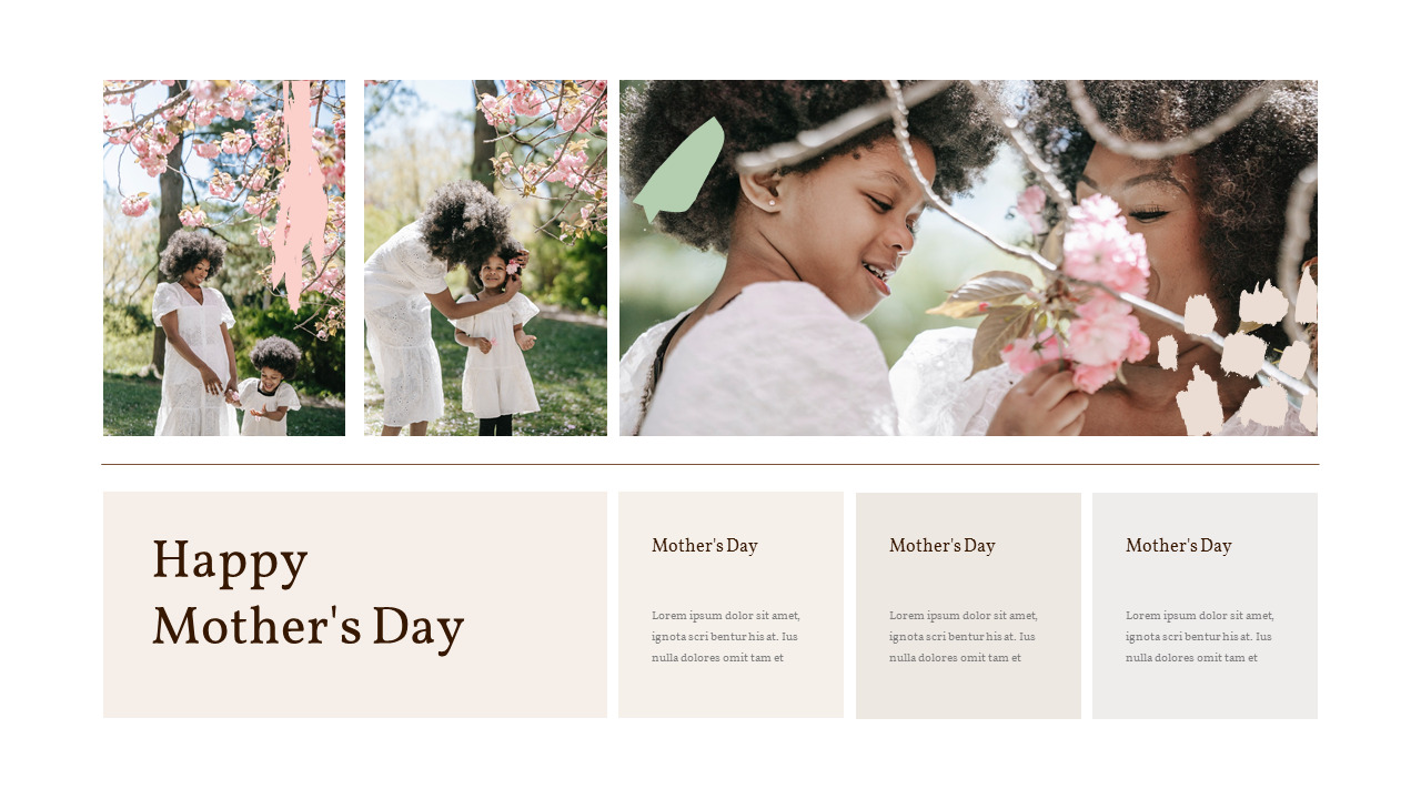 Mother's Day Simple Presentation Google Slides Template