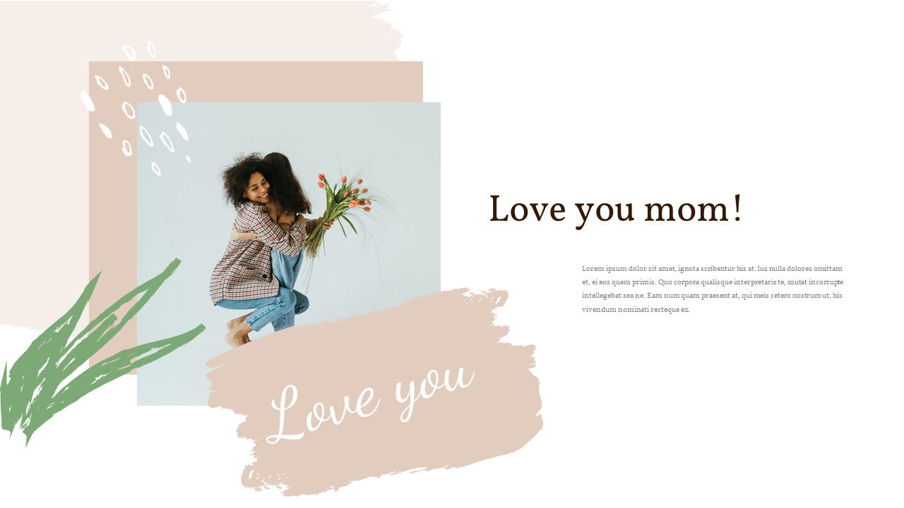 Mother's Day Simple Presentation Google Slides Template