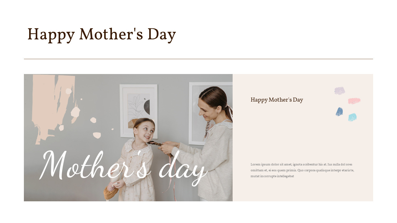 Mother's Day Simple Presentation Google Slides Template