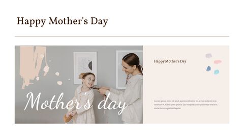 Mother's Day Simple Presentation Google Slides Template