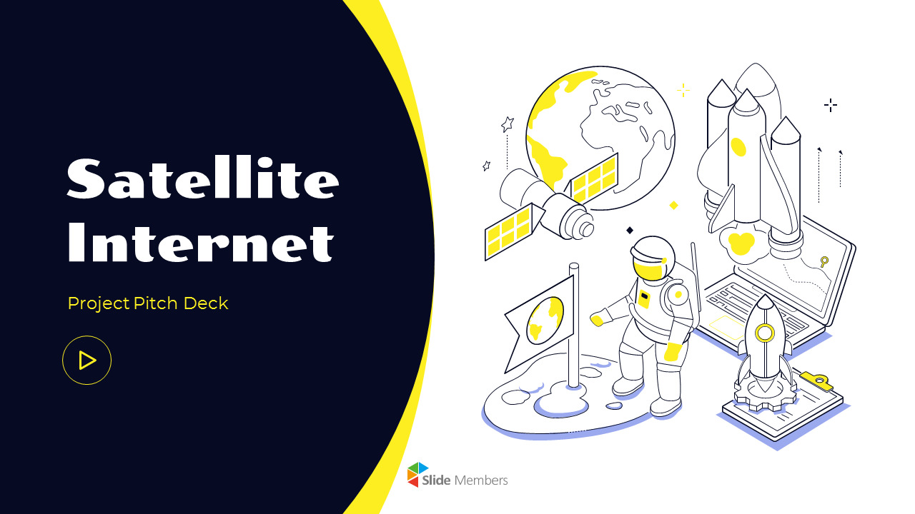 Satellite Internet Project Pitch Deck Animated Slides