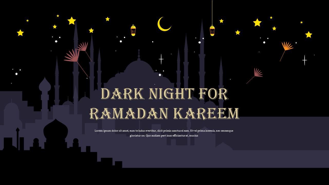 Ramadan Kareem Simple Slides Design