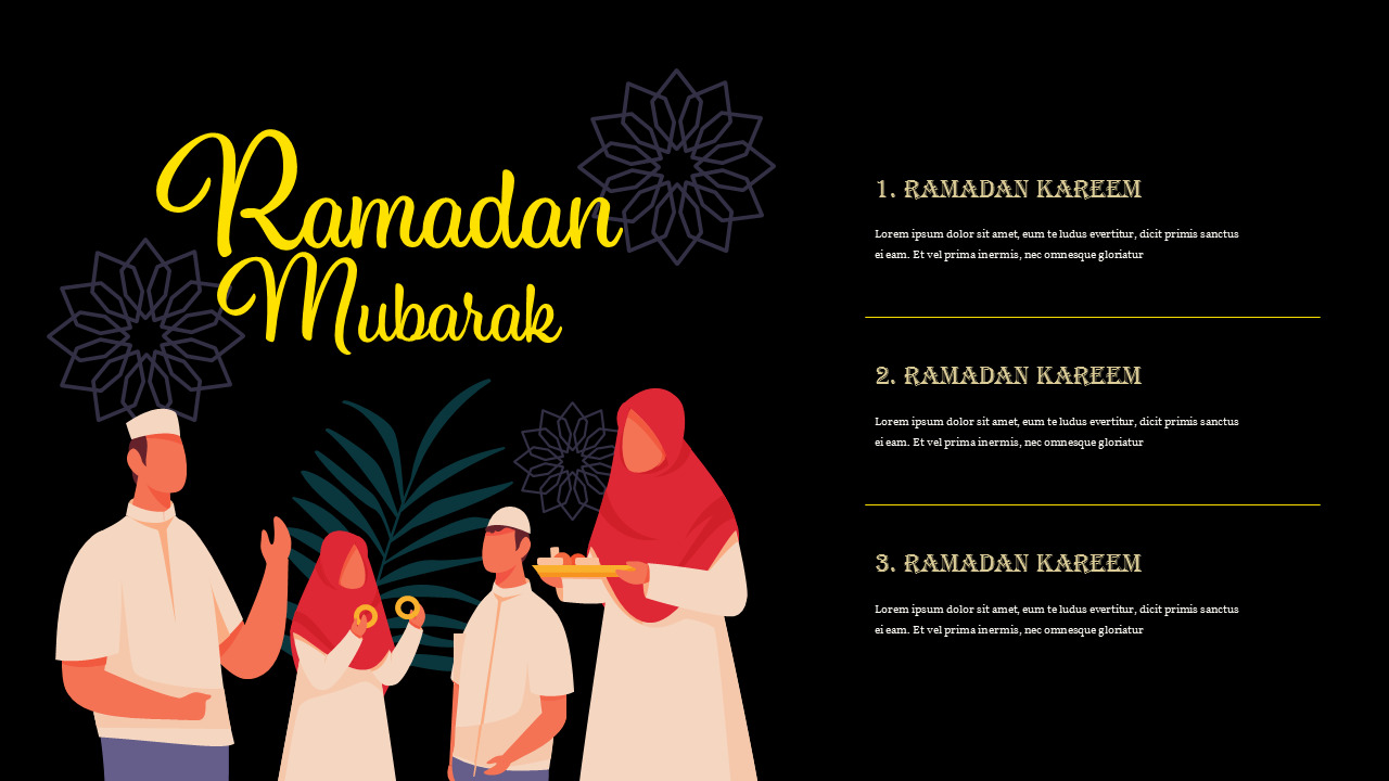 Ramadan Kareem Simple Slides Design
