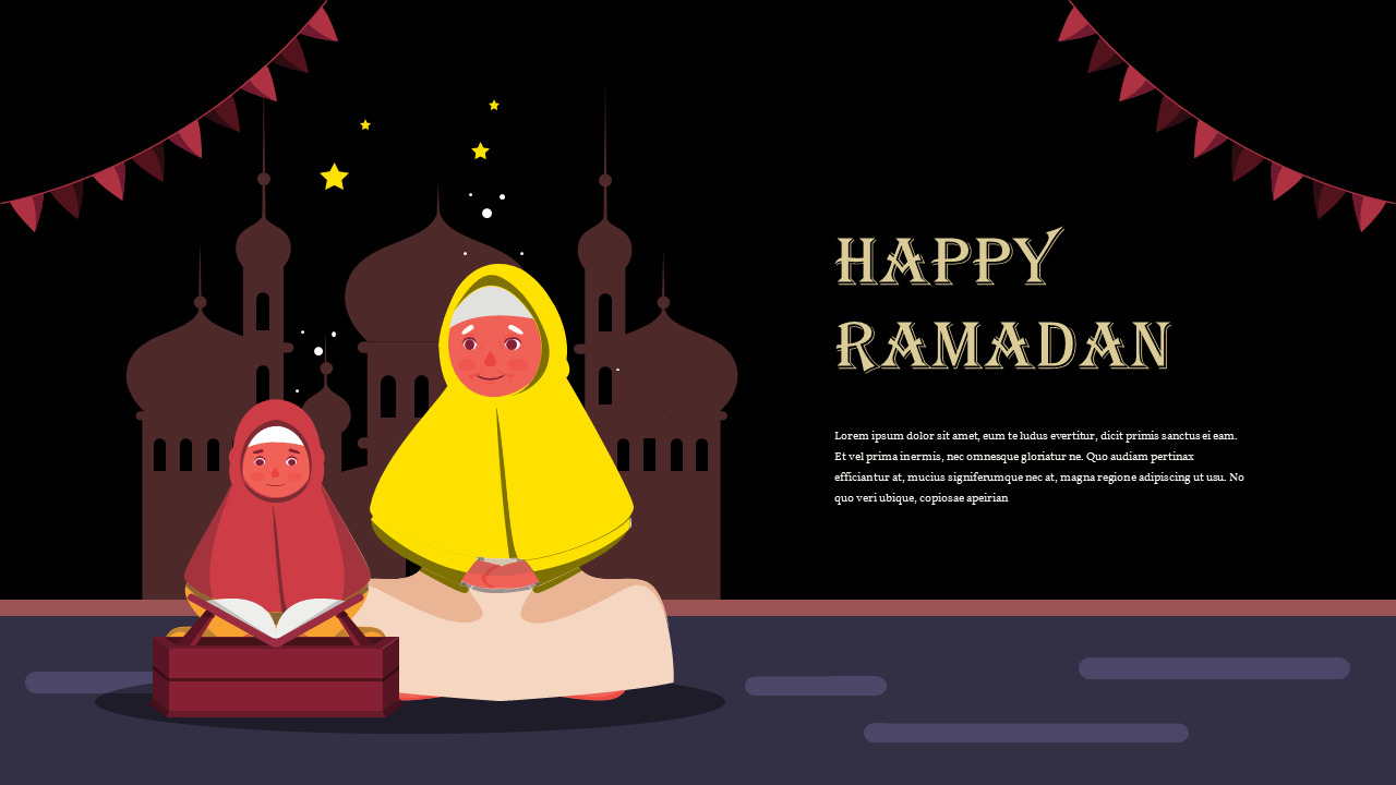 Ramadan Kareem Simple Slides Design