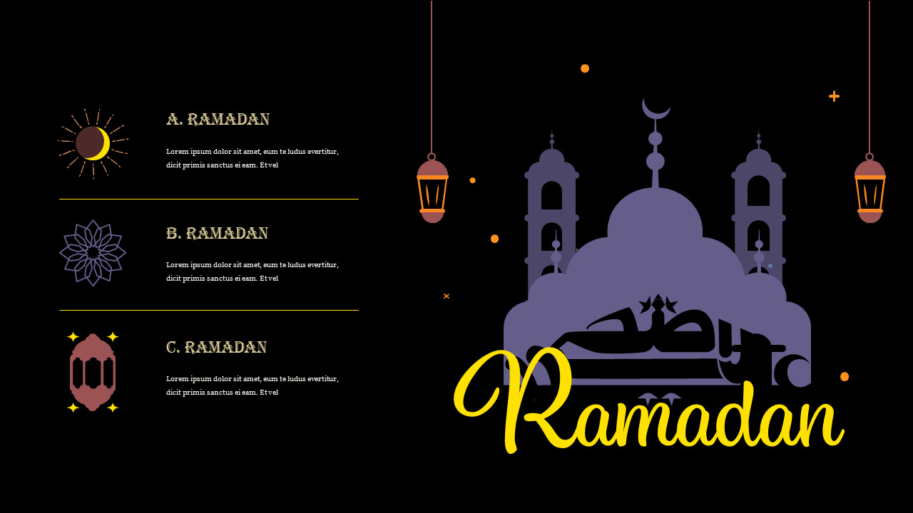 Ramadan Kareem Simple Slides Design