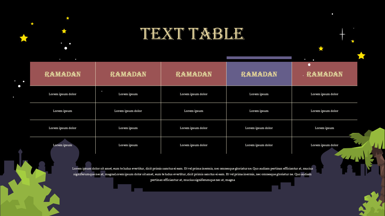 Ramadan Kareem Simple Slides Design