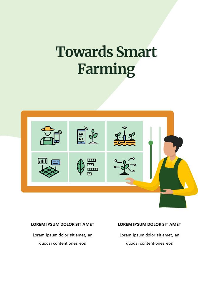 Smart Farming Technology Simple Slides Templates