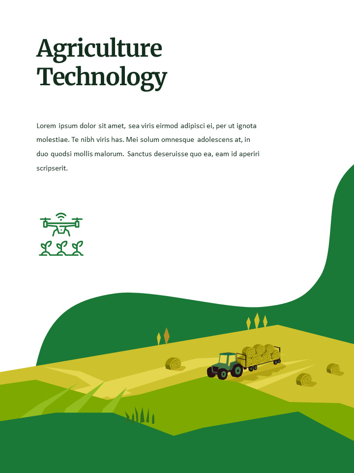 Smart Farming Technology Simple Slides Templates
