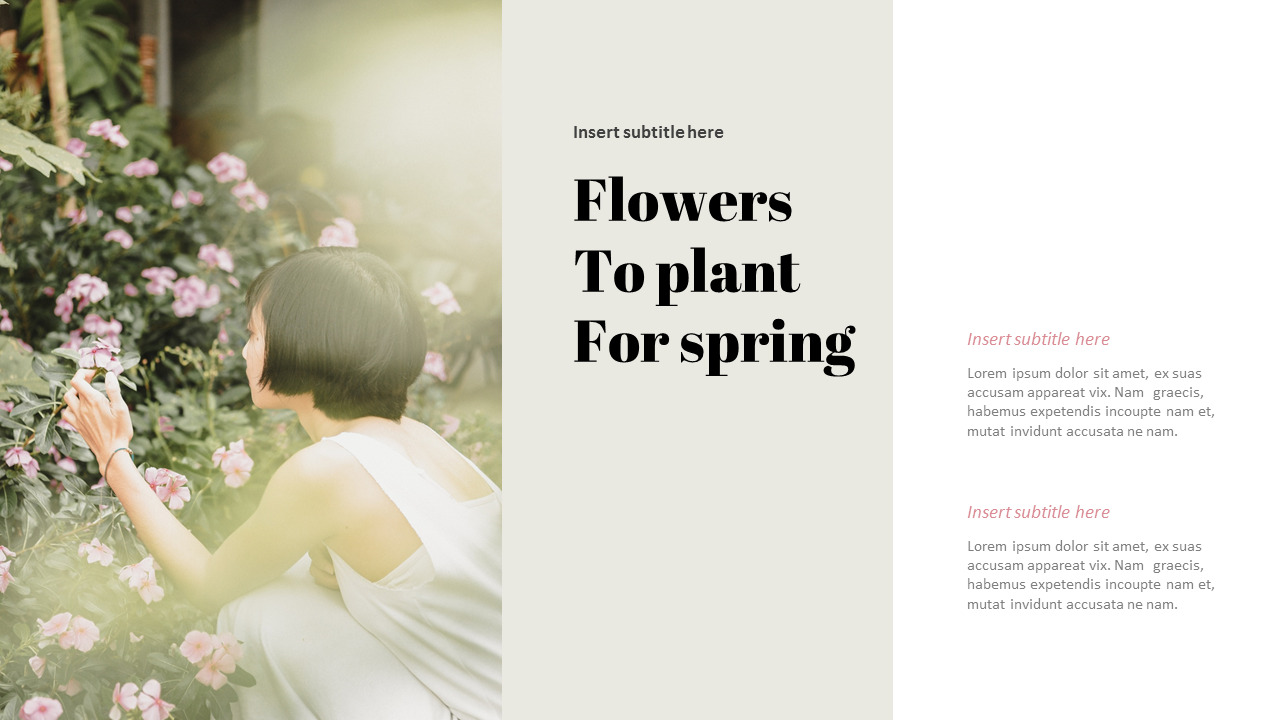 Spring Flower Google Slides Themes|Lifestyle