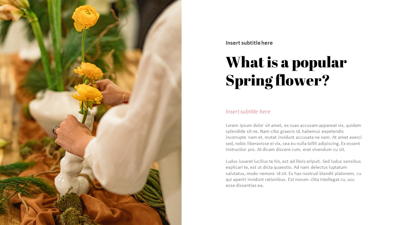 Spring Flower Google Slides Themes|Lifestyle