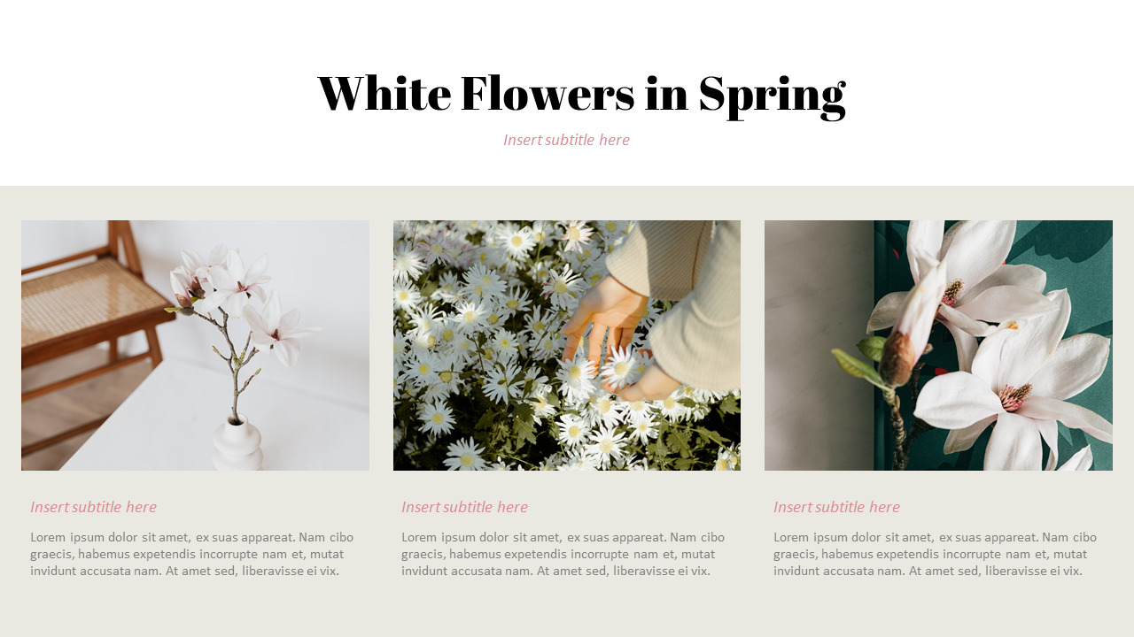 Spring Flower Google Slides Themes|Lifestyle