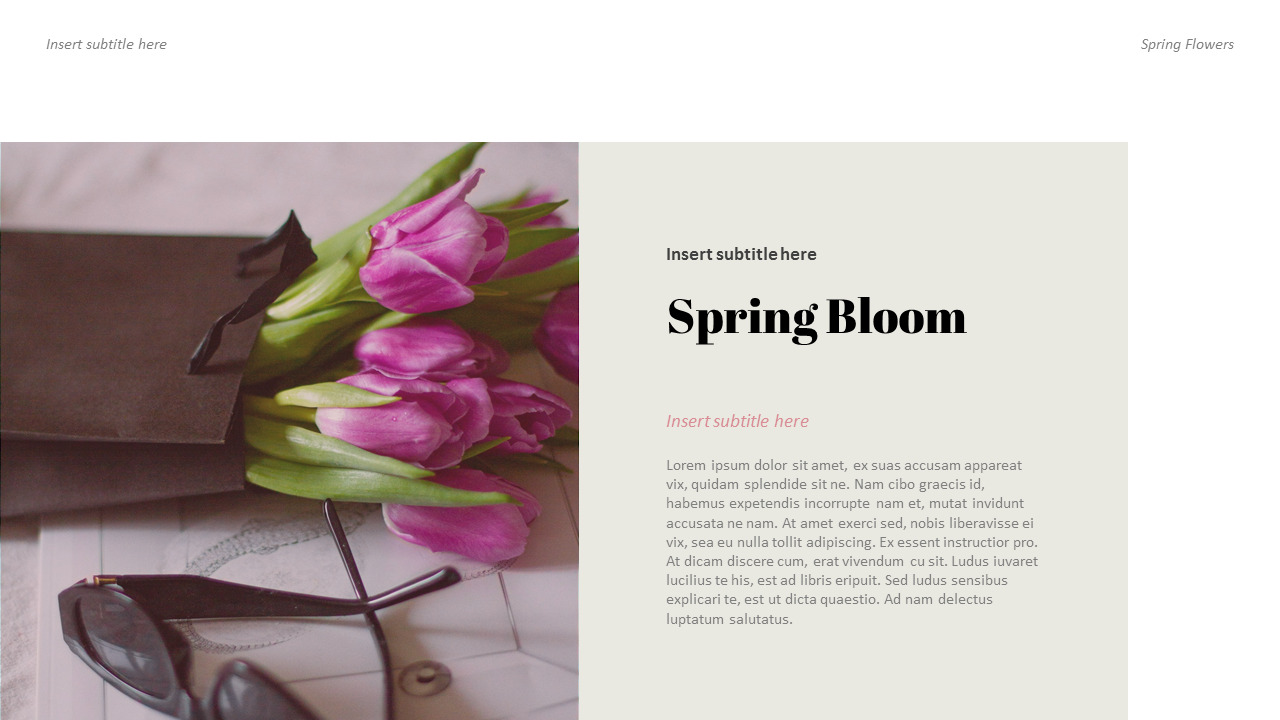 Spring Flower Google Slides Themes|Lifestyle