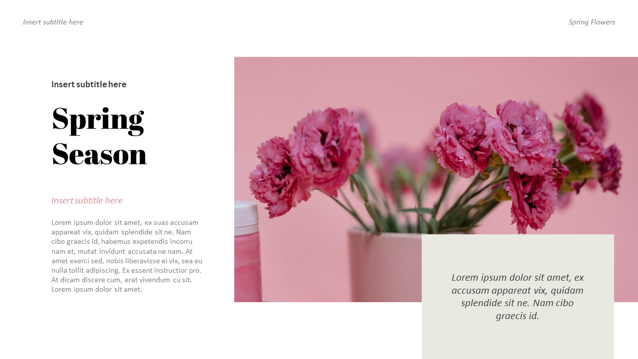 Spring Flower Google Slides Themes|Lifestyle