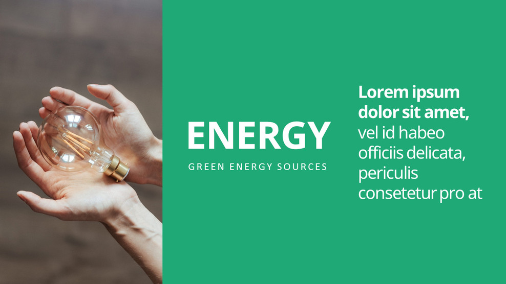 Green Energy Theme PT Templates